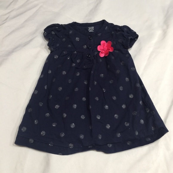 Carter's | Dresses | Carters Girls 6 Months Navy Blue Dress | Poshmark